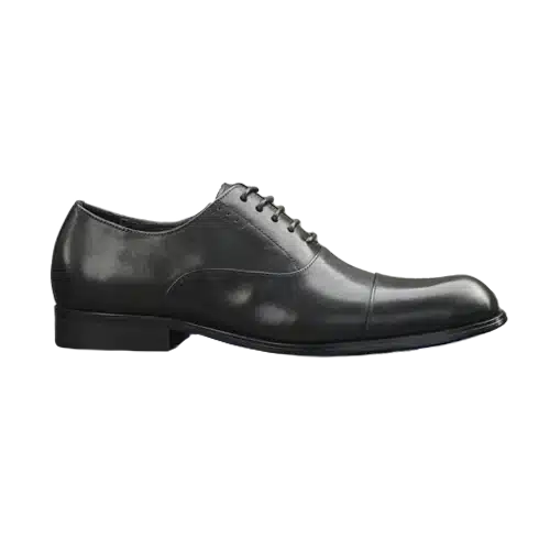รองเท้าหนังสีดำ Cap Toe Oxford Black K1708-12 | SUITCUBE