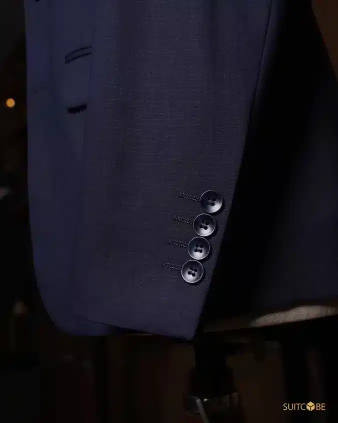ULTIMATE FIT สูท Navy Blue Crosshatch UF717-3 | SUITCUBE