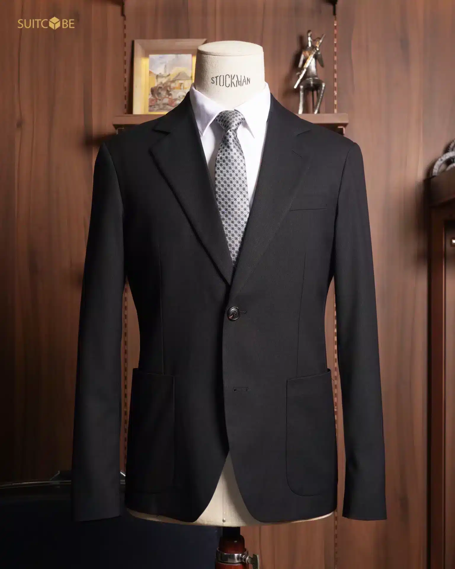 Tailor Fit สูท Vik Beach Black Unlined TF32547-16 | SUITCUBE