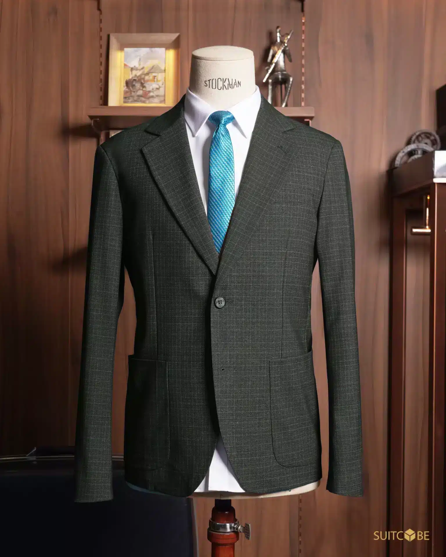 Tailor Fit เสื้อสูท 2 กระดุม Forest Flow Unlined TF1056-56-J | SUITCUBE