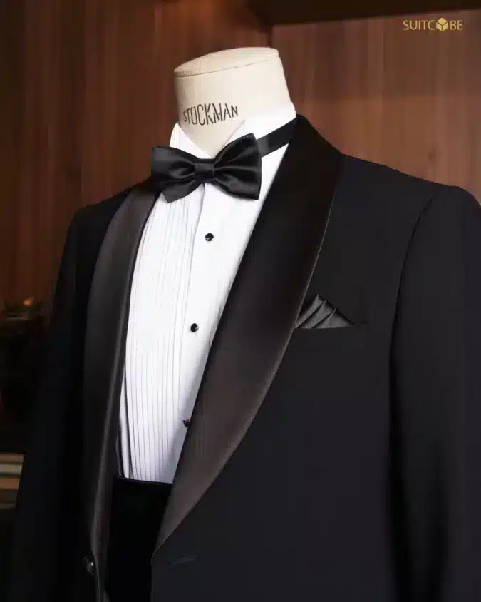 Cummerbund เซ็ตผ้าคาดเอว สีดำ | SUITCUBE