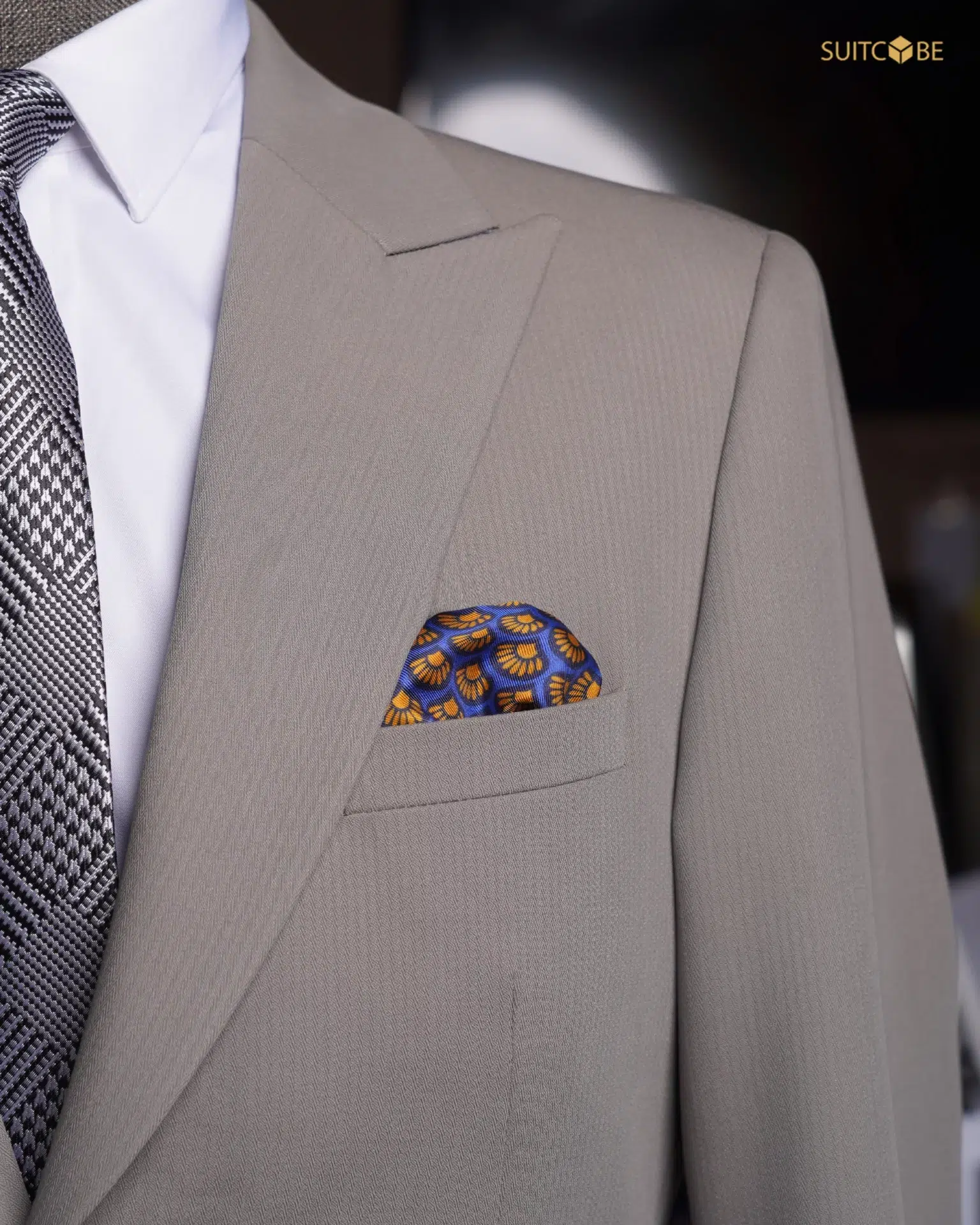 Pocket square Silk100% PS-D9107 | SUITCUBE