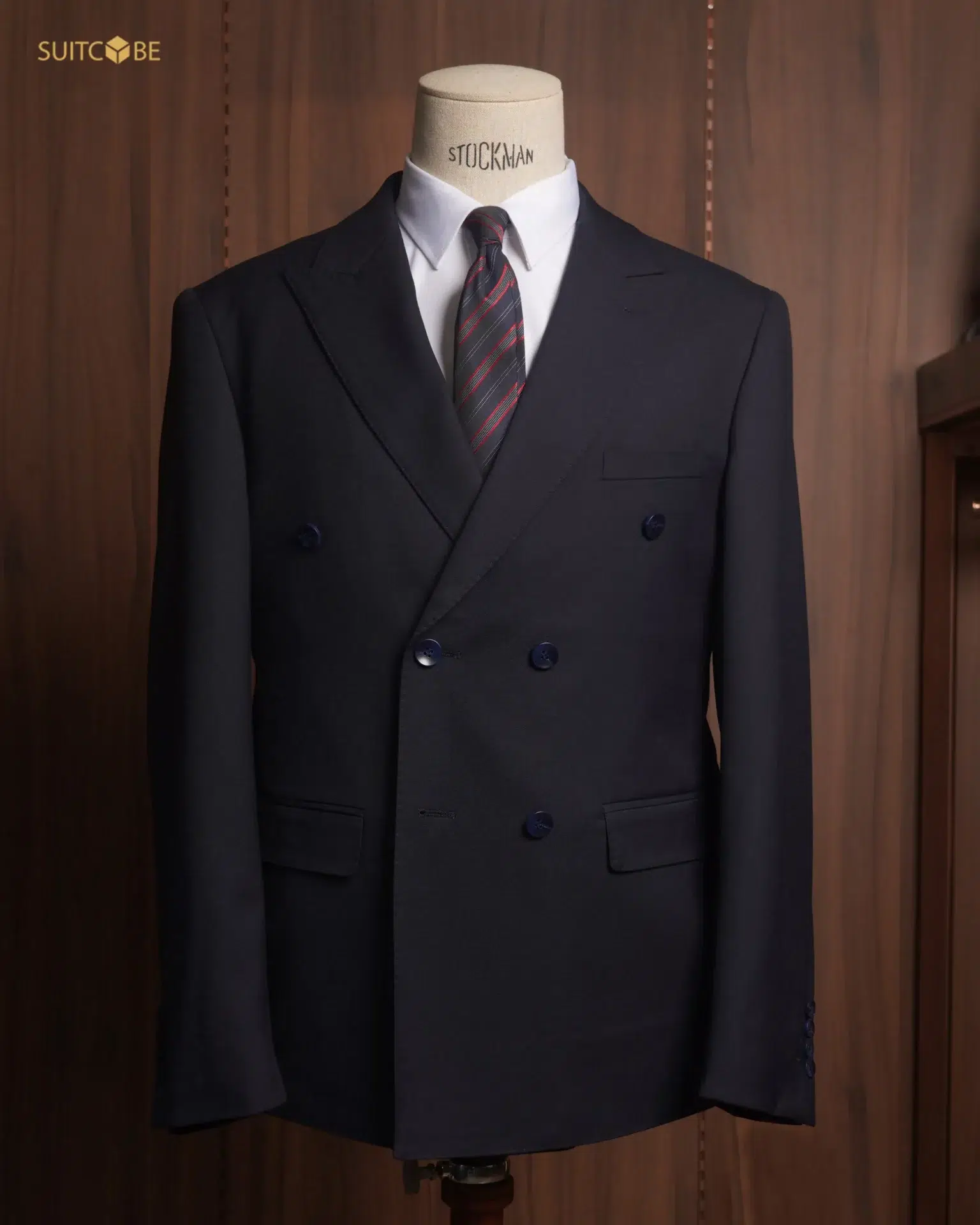 Ultimate Fit สูท Yankee Blue Double Breasted UF139-24 | SUITCUBE