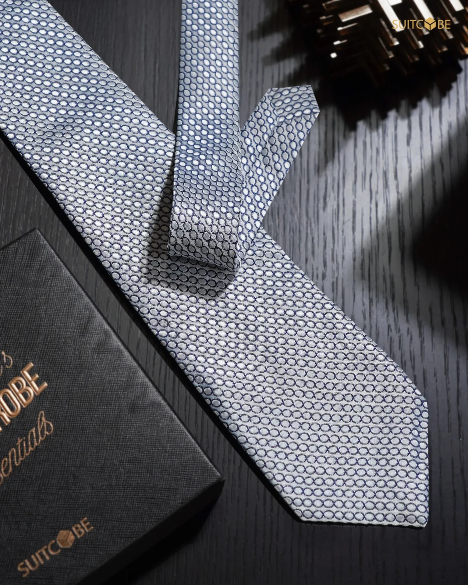 Necktie สีเงิน NT-8D0325650 | SUITCUBE
