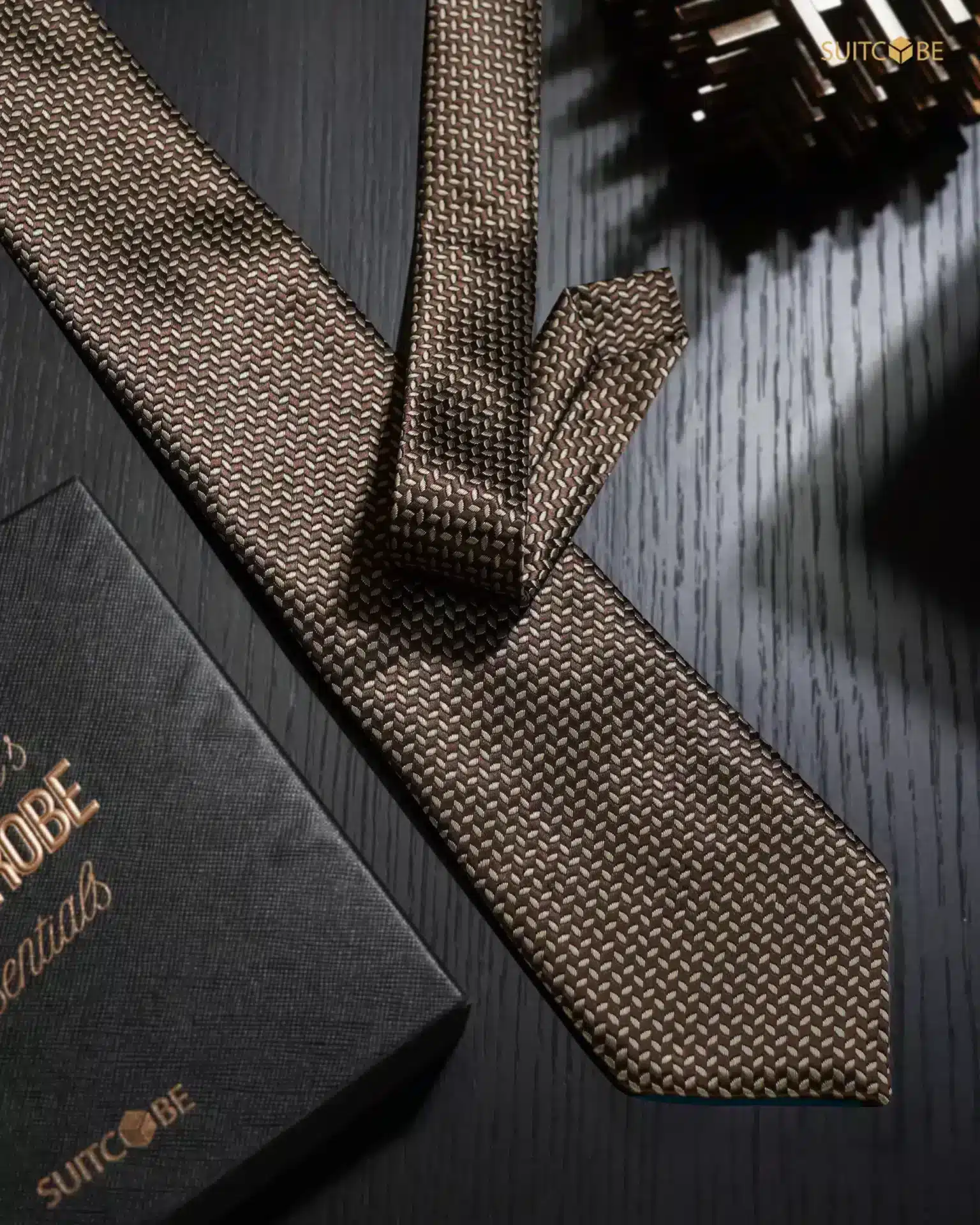 Necktie Brown NT-8D0526165 | SUITCUBE