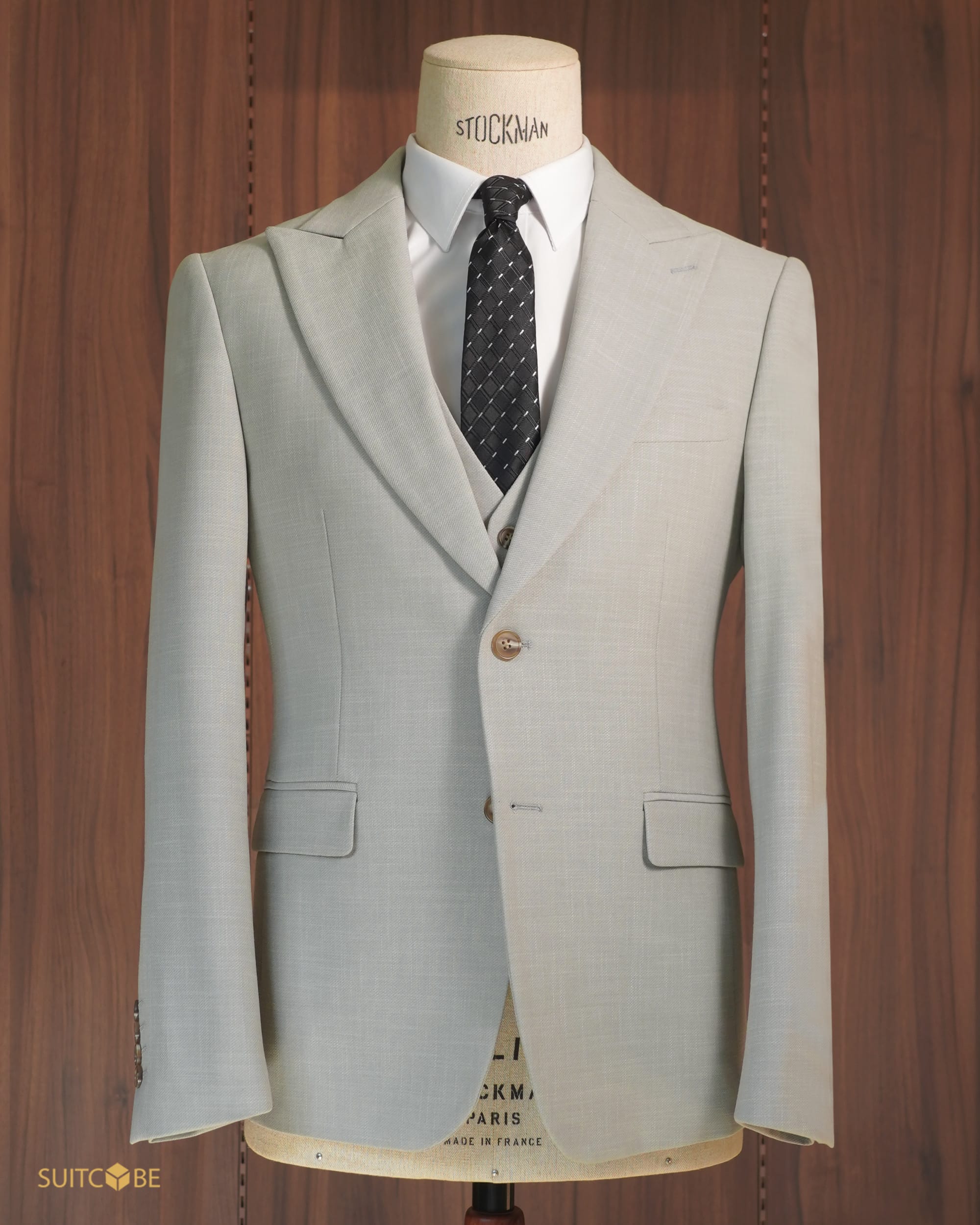 Ultimate Fit เสื้อกั๊ก Earl stone Grey UF259-4-V | SUITCUBE